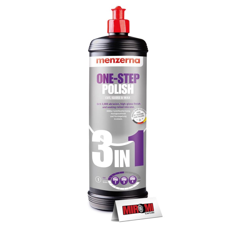 Menzerna One-Step Polish 3 em 1 - Corte, Lustro e Cera